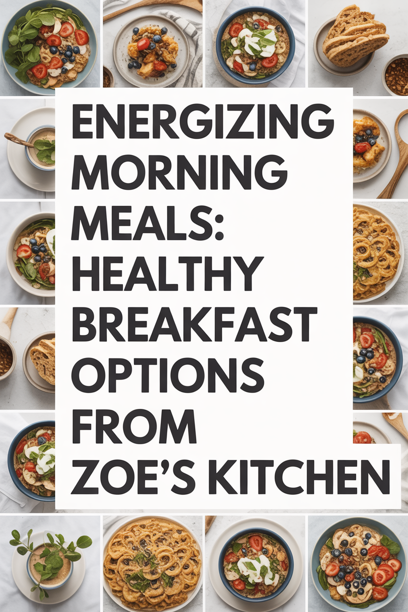 Energizing Morning Meals: Healthy Breakfast Options From Zoe’s Kitchen ...