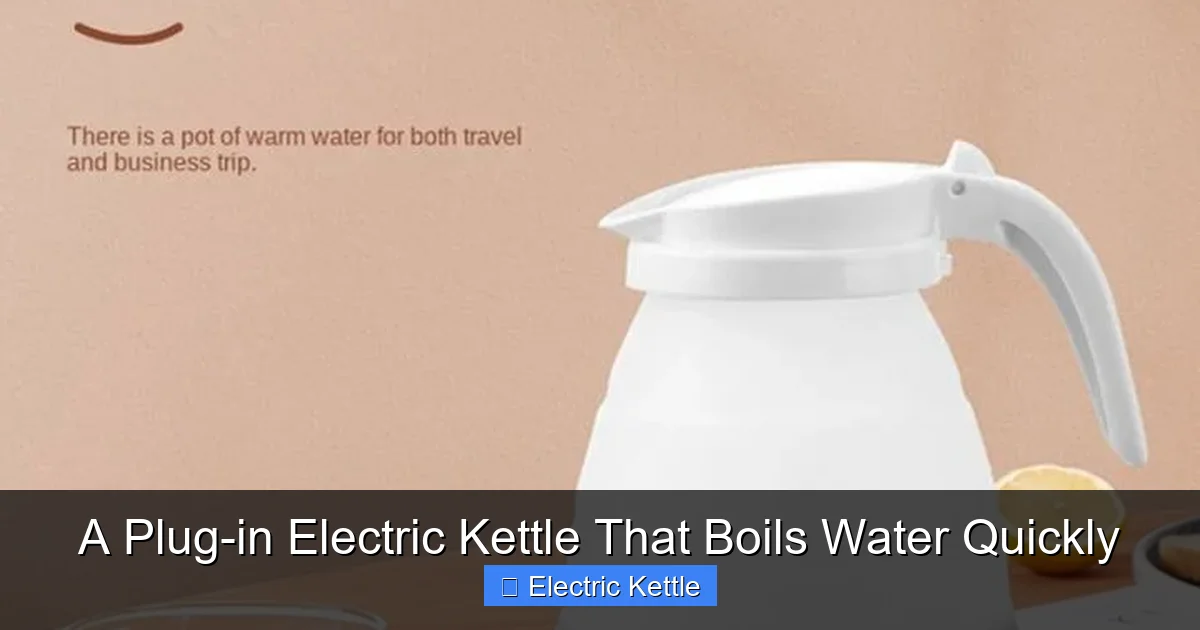 A Plug-in Electric Kettle That Boils Water Quickly - Kitchen Zoes
