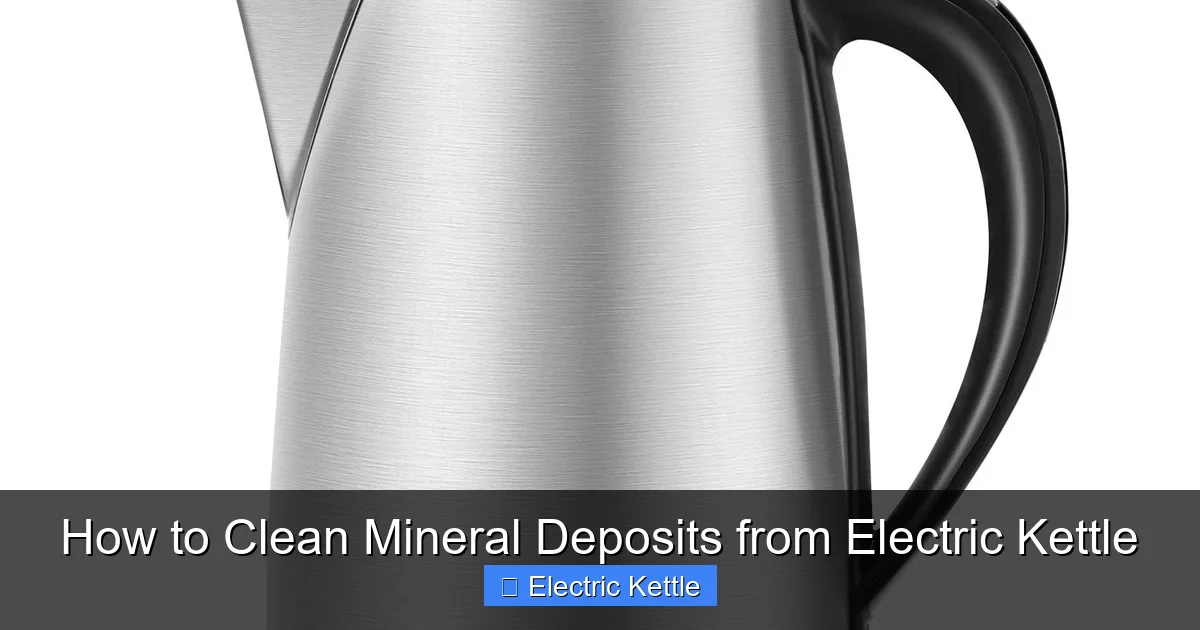 How to Clean Mineral Deposits from Electric Kettle - Kitchen Zoes