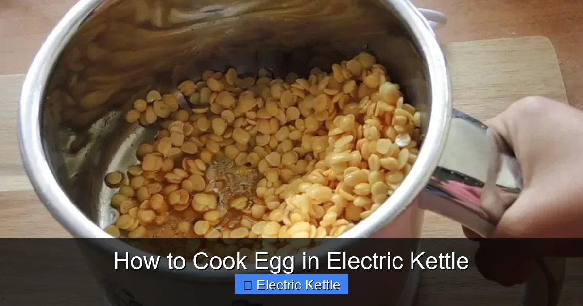 How to Cook Egg in Electric Kettle - Kitchen Zoes