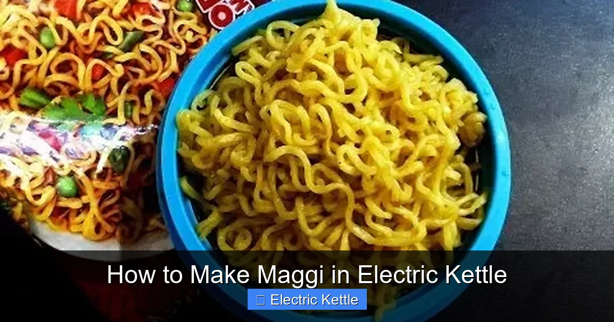 How to Make Maggi in Electric Kettle - Kitchen Zoes