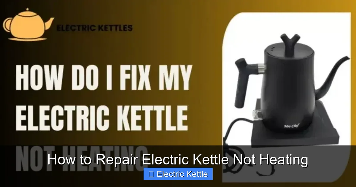How to Repair Electric Kettle Not Heating - Kitchen Zoes