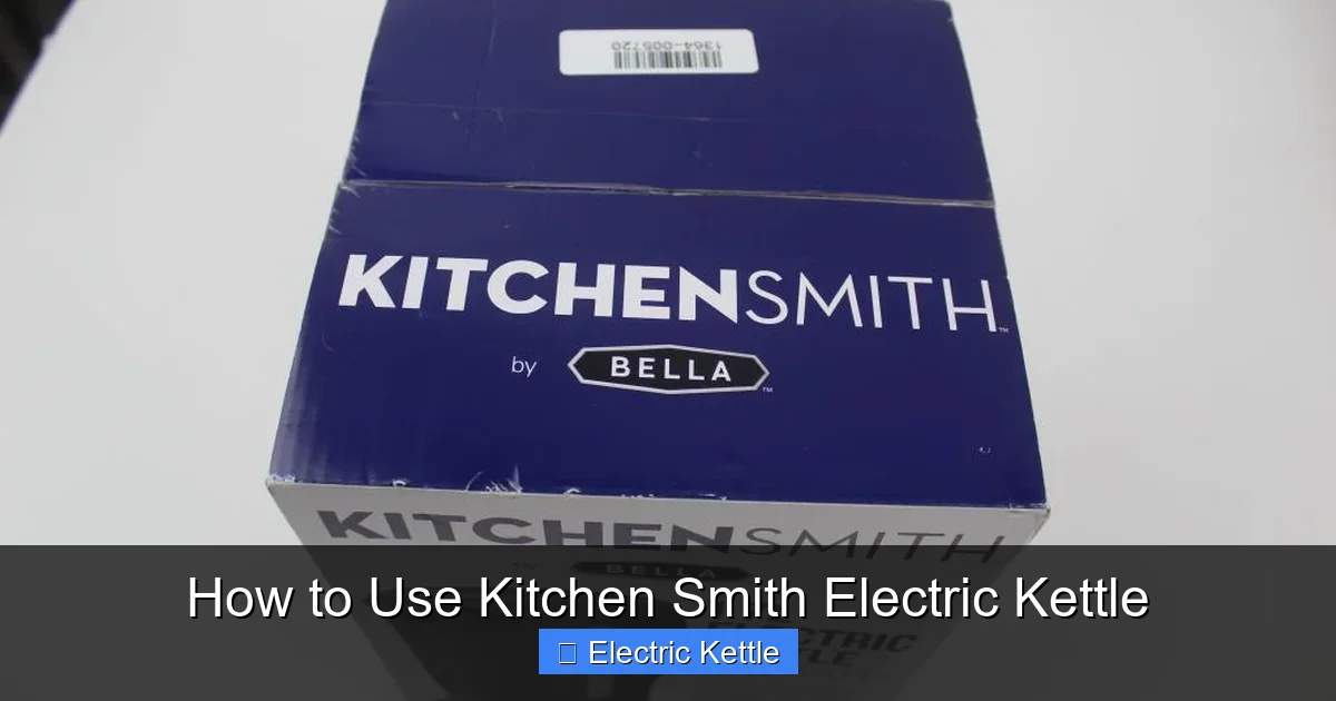 How to Use Kitchen Smith Electric Kettle - Kitchen Zoes