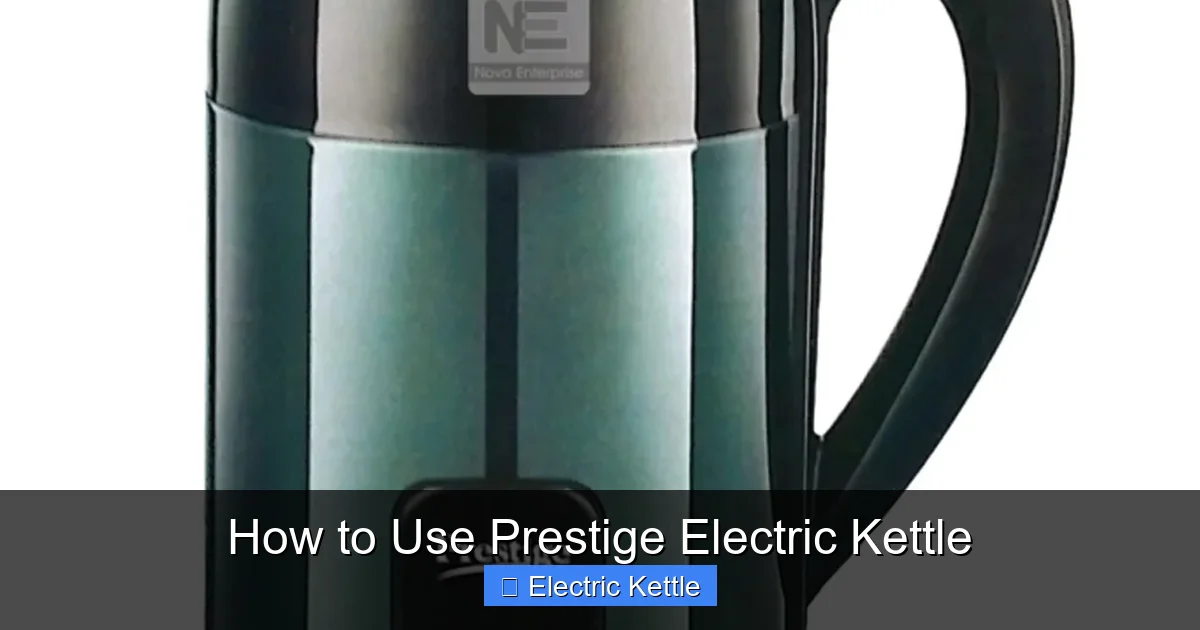 How to Use Prestige Electric Kettle - Kitchen Zoes