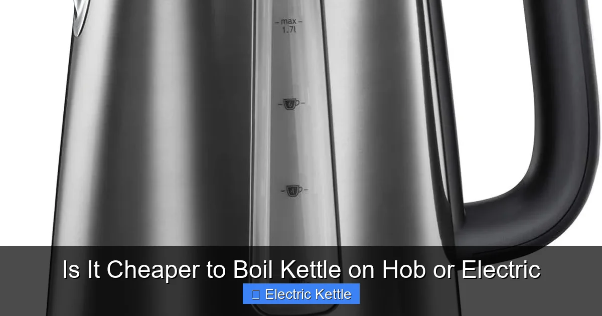 Is It Cheaper to Boil Kettle on Hob or Electric - Kitchen Zoes