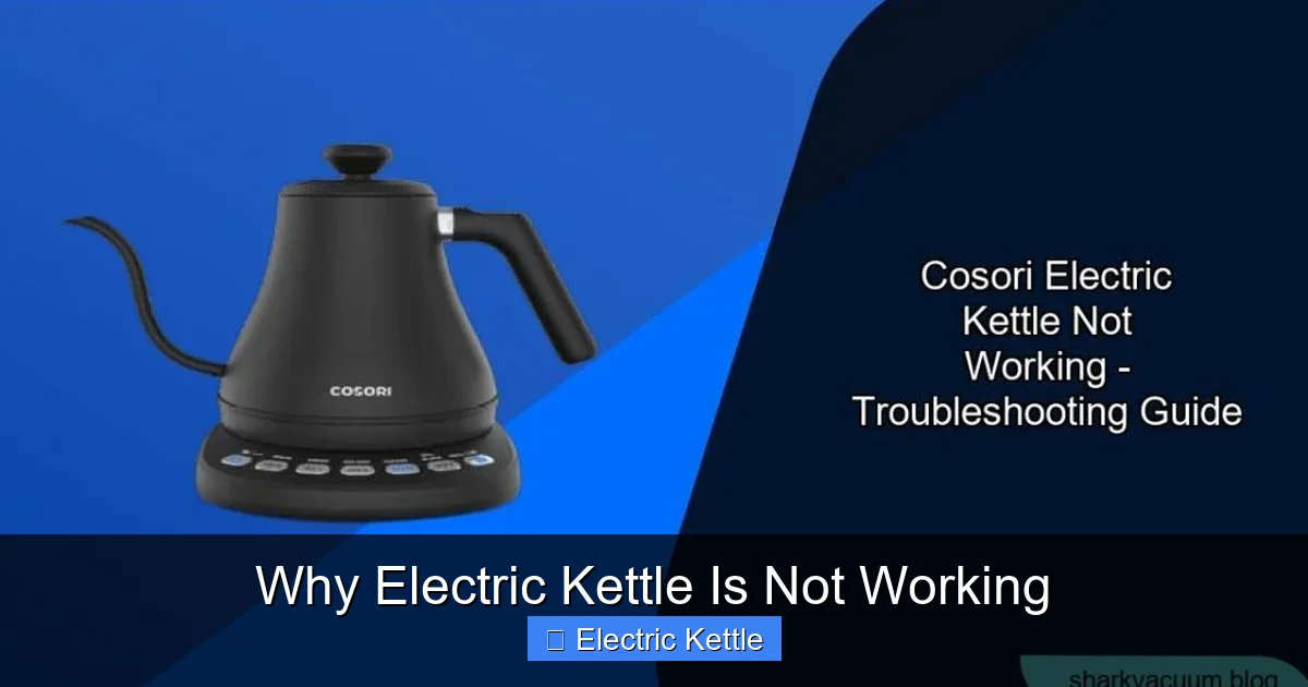 Why Electric Kettle Is Not Working - Kitchen Zoes