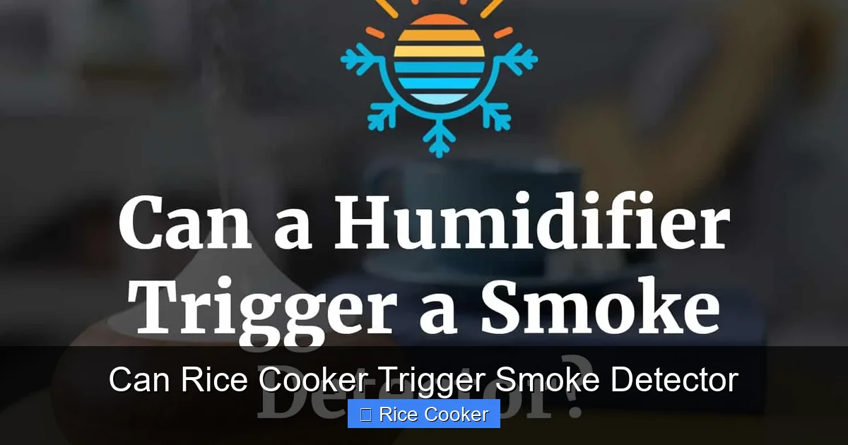 Can Rice Cooker Trigger Smoke Detector - Kitchen Zoes