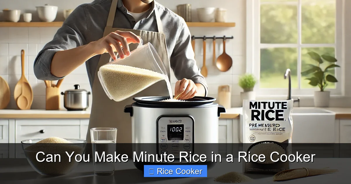 Can You Make Minute Rice in a Rice Cooker - Kitchen Zoes
